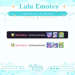 Lulu Twitch Emote Pack Cute Twitch Emotes Discord Emotes Stream ...