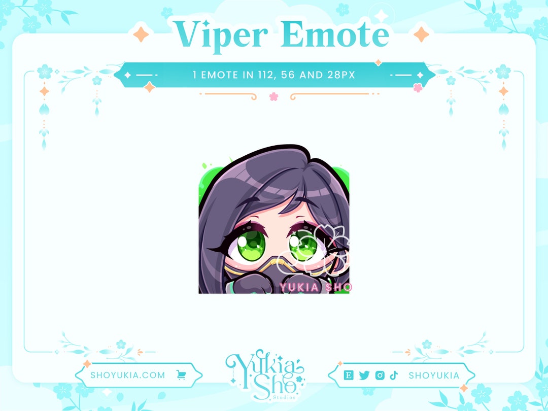 Viper Peek Twitch Emote Streamer Emotes Cute Emotes Twitch Graphics ...