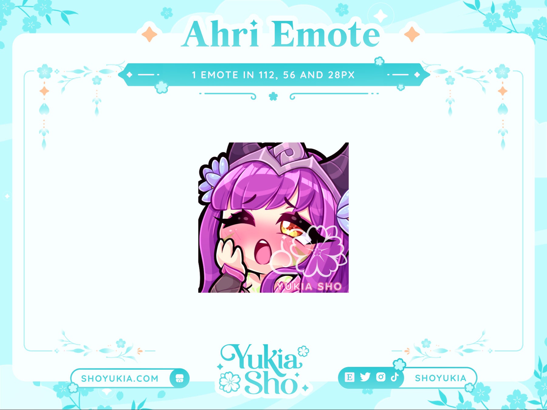 Ahri Gasm Emote para Twitch/Discord/Youtube / Custom Twitch - Etsy México