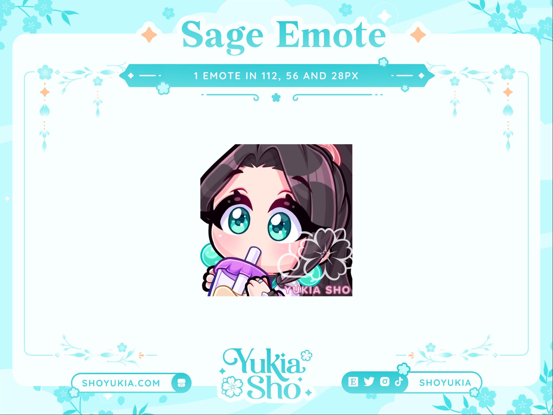Sage Sip Emote for Twitch/discord/youtube Custom Twitch - Etsy Finland