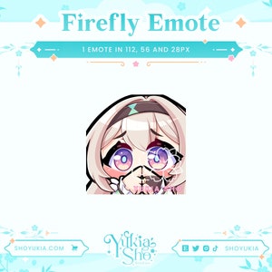 Firefly Shy Twitch Emote | Custom Twitch Emote | Discord Emotes ...