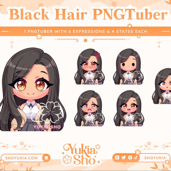 Vtuber Black Hair - Etsy Canada