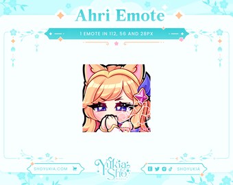 KDA Ahri Hi Emote for Twitch and Discord - Etsy