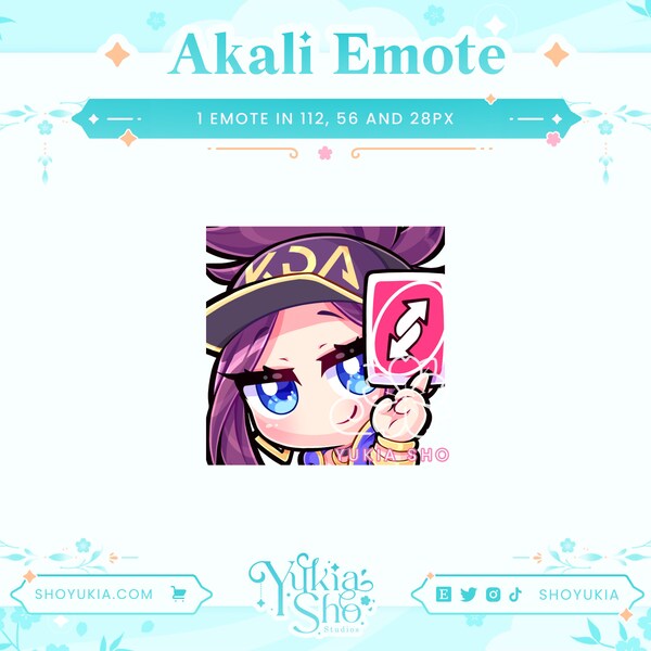 Custom Akali Emotes - Etsy