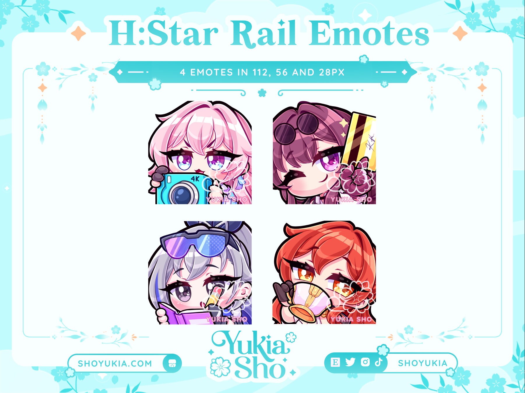 H:star Rail Emote Set for Twitch/discord/youtube Custom - Etsy