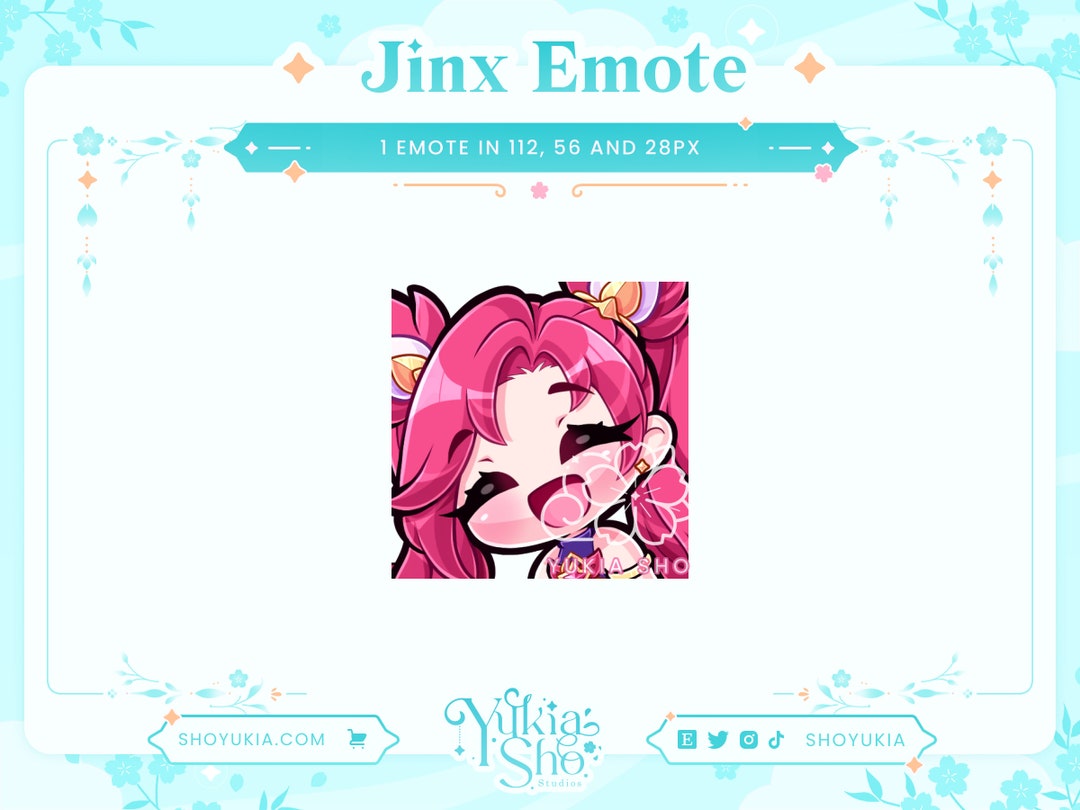 Jinx Ayaya Twitch Emote Streamer Emotes Discord Emotes Stream Graphics ...