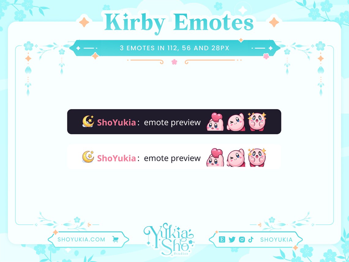 Pink Puff Emote Set 1 for Twitch/discord/youtube Custom - Etsy