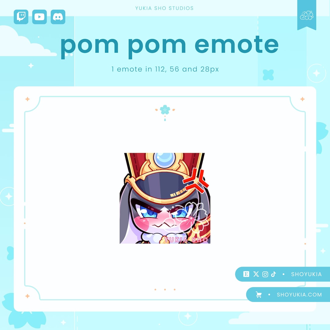 Twitch Emote: Pom Pom Angry | Honkai Star Rail Emotes for Discord ...