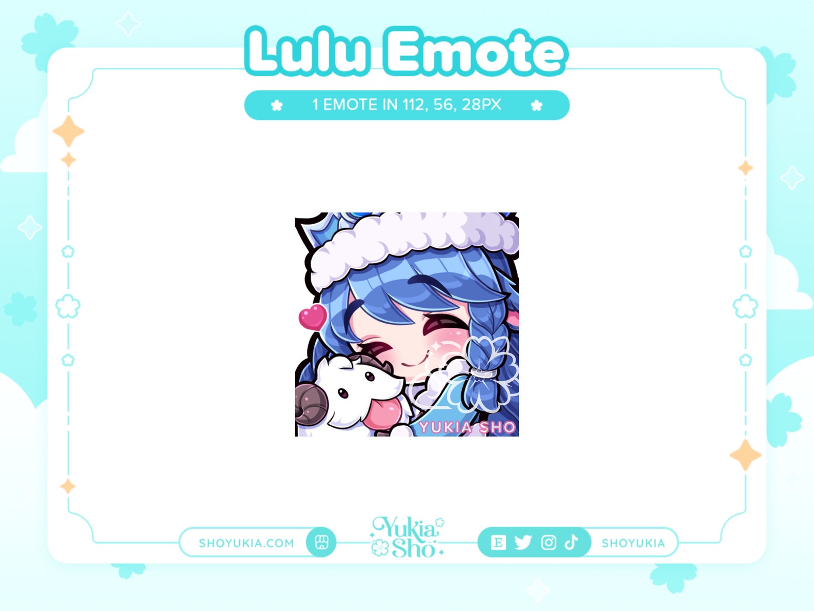 Lulu Hug Emote for Twitch/discord Custom Twitch Emotes - Etsy Canada