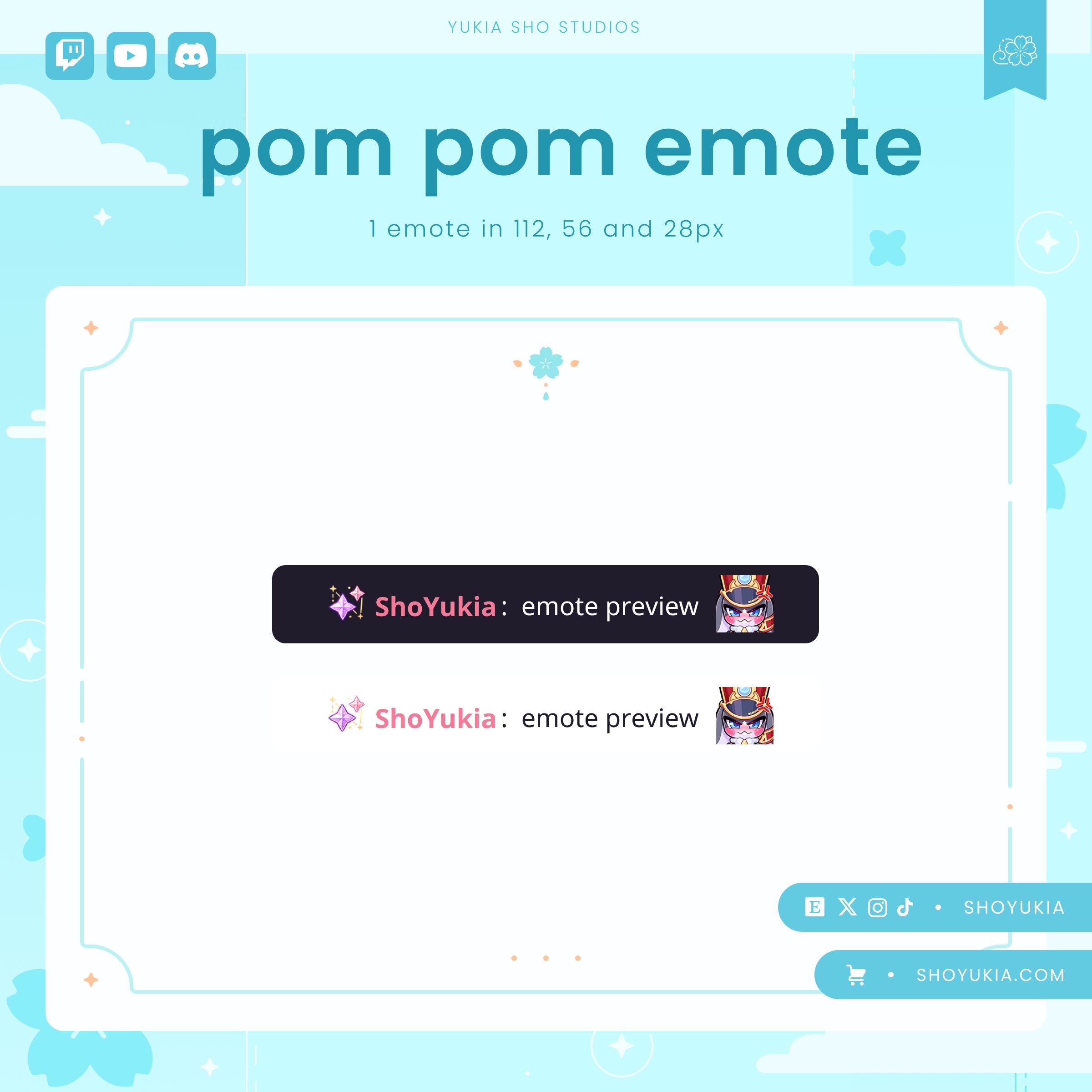 Pom Pom Angry Twitch Emote | Honkai Star Rail Emotes - Etsy