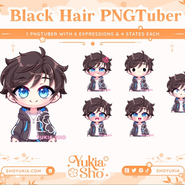 Vtuber Black Hair - Etsy Canada