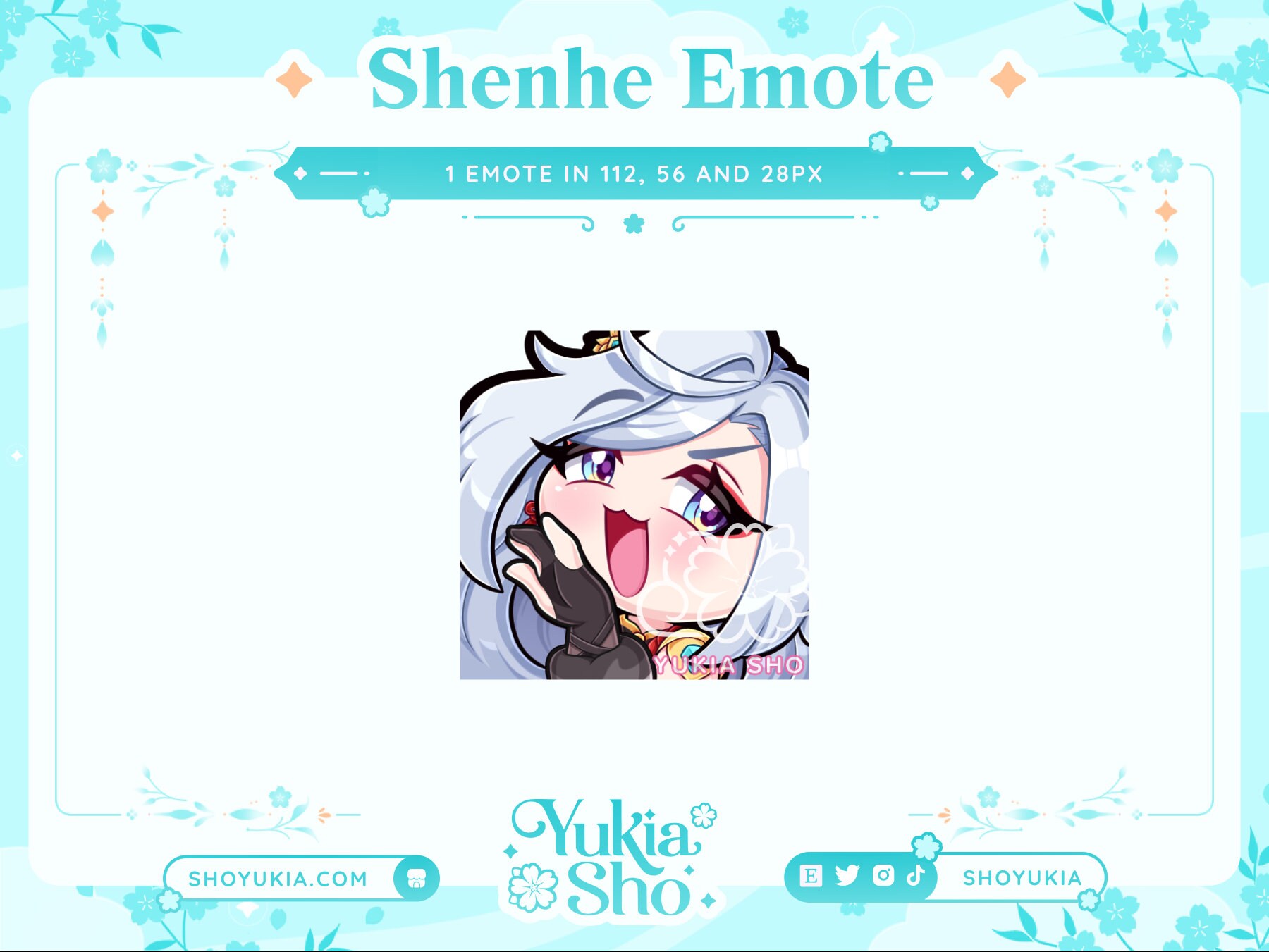 Shenhe Laugh Emote for Twitch/discord/youtube Custom Twitch - Etsy Hong ...