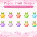 KH Papou Fruit Sub Badges for Twitch/youtube/discord Bit Badges Twitch ...