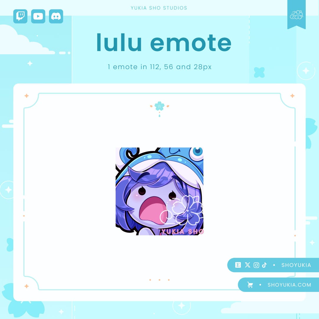 Twitch Emote : Lulu | Lol Emote Pack for Discord, Youtube & Tiktok ...