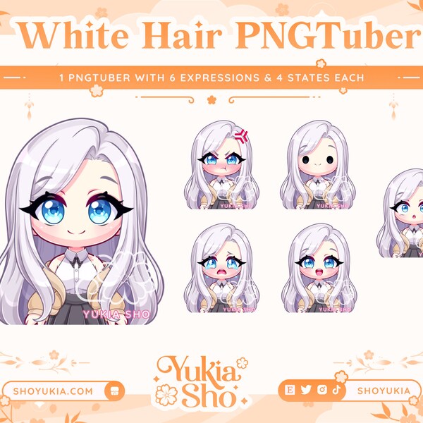 Blue Hair Pngtuber - Etsy