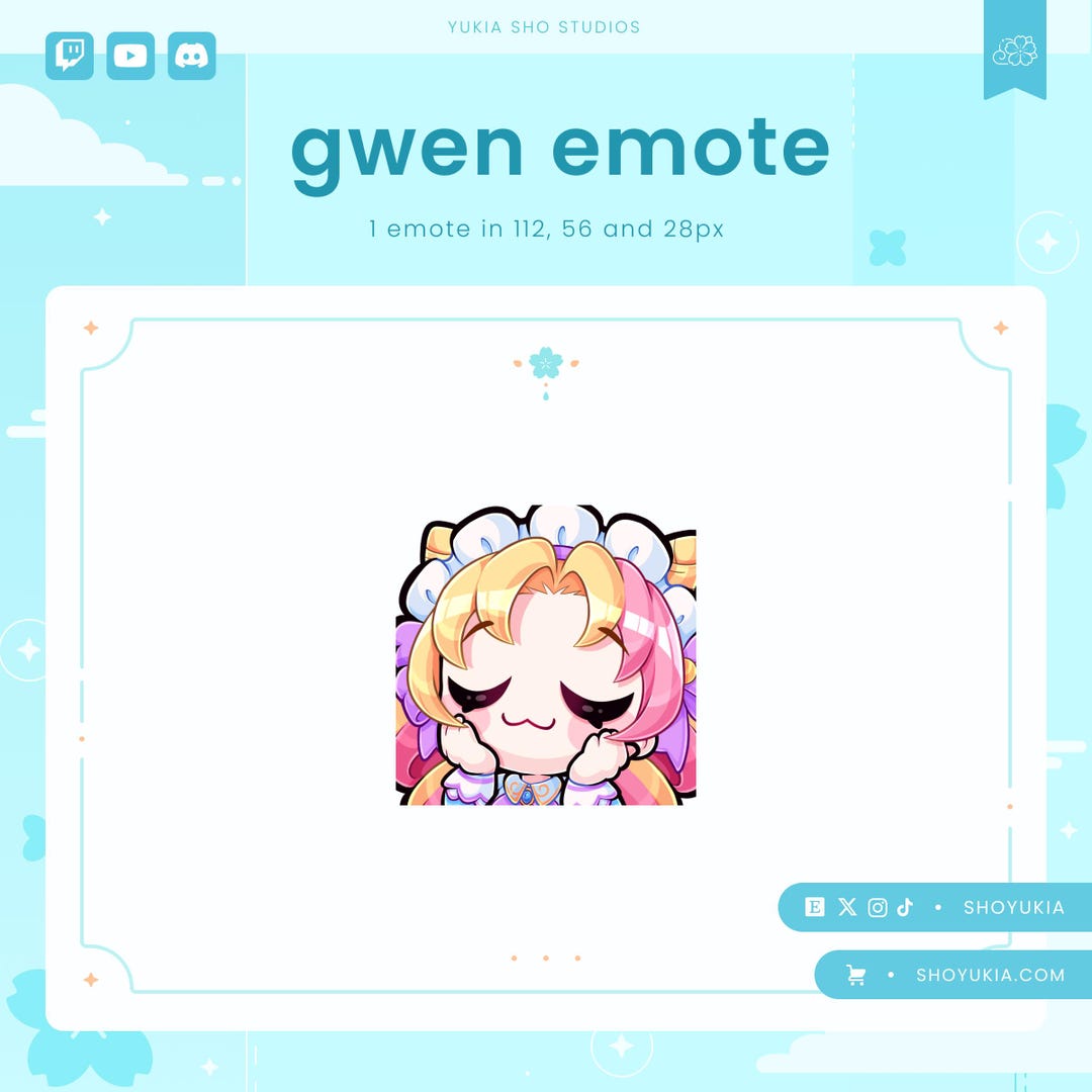 Twitch Emote: Gwen Uwu | Lol Emote Pack for Discord, Youtube & Tiktok ...