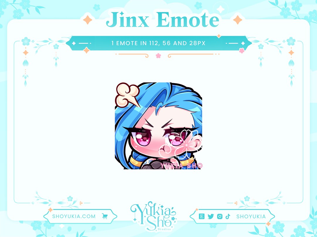 Jinx Hmph Twitch Emote Streamer Emotes Discord Emotes Stream Graphics ...