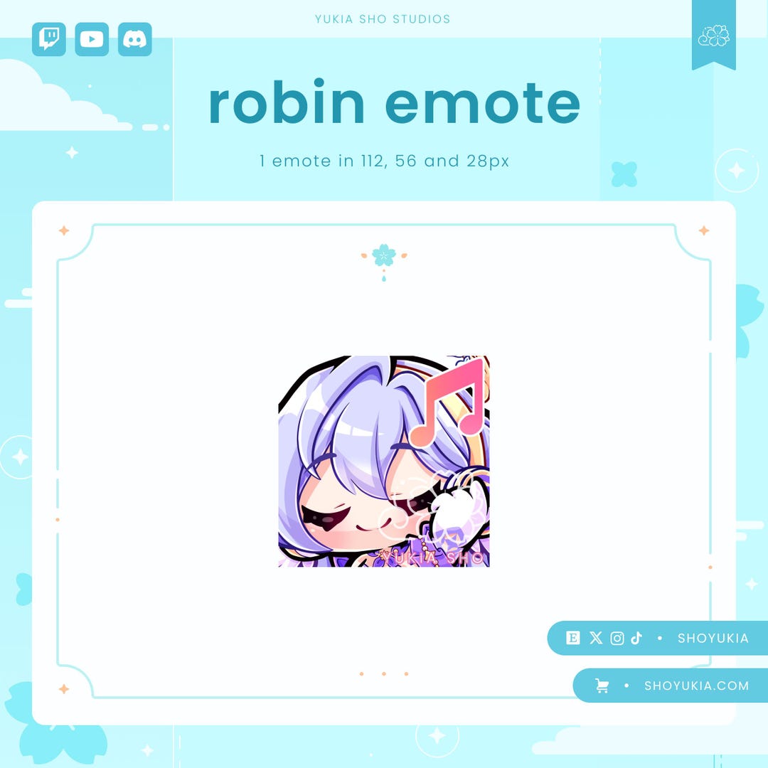 Twitch Emote: Robin Music | Honkai Star Rail Emotes for Discord ...