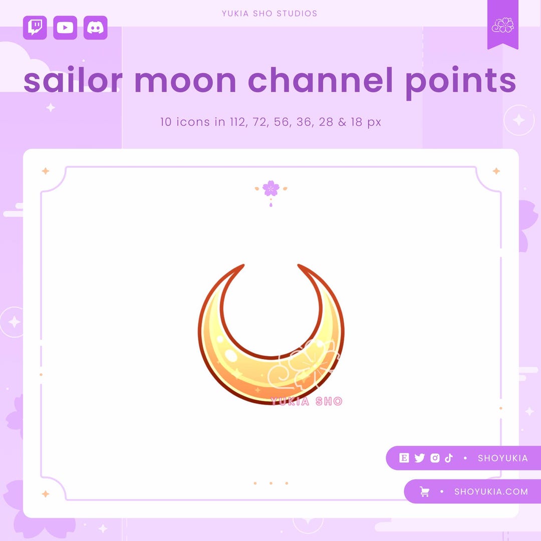 Usagi Moontwitch Channel Points Icon | Twitch Channel Point Icon ...
