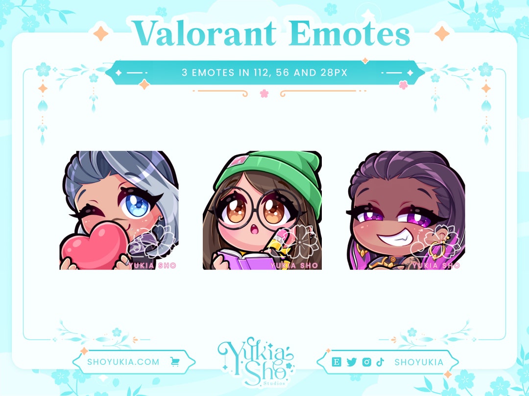 Valo Twitch Emote Pack | Twitch Emotes Pack | Cute Emotes | Discord ...