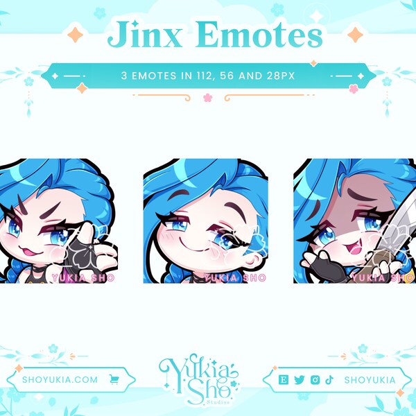 Jinx Lol Pack Emotes - Etsy
