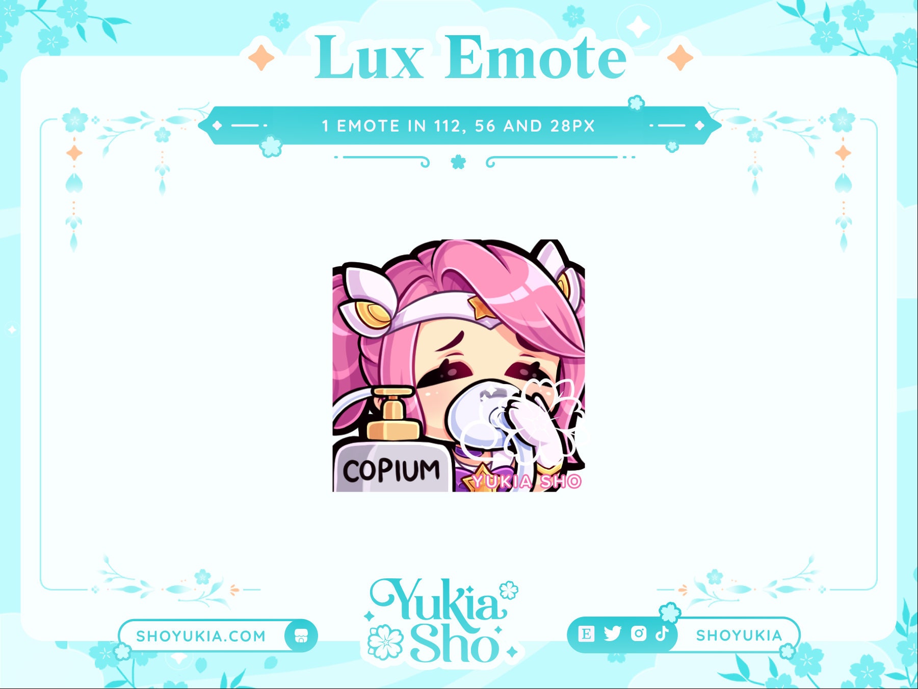 Lux Copium Emote for Twitch/discord/youtube Custom Twitch - Etsy Hong Kong