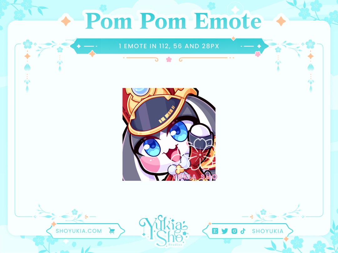 Pom Pom Wave Emote for Twitch/discord/youtube Custom Twitch - Etsy
