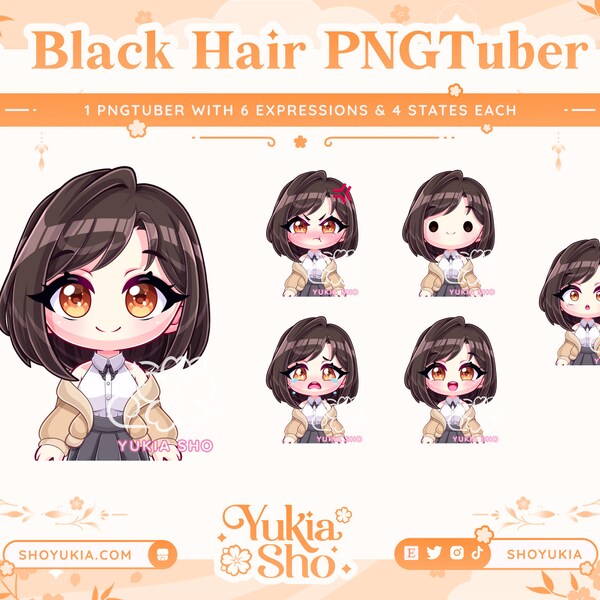 Vtuber Black Hair - Etsy Canada