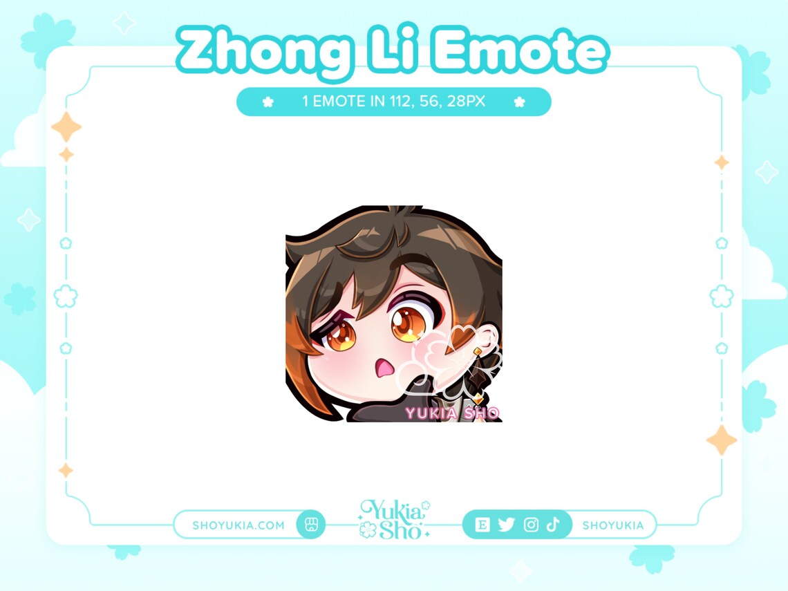 Zhong Li Huh Emote for Twitch/discord Custom Twitch Emotes - Etsy Canada