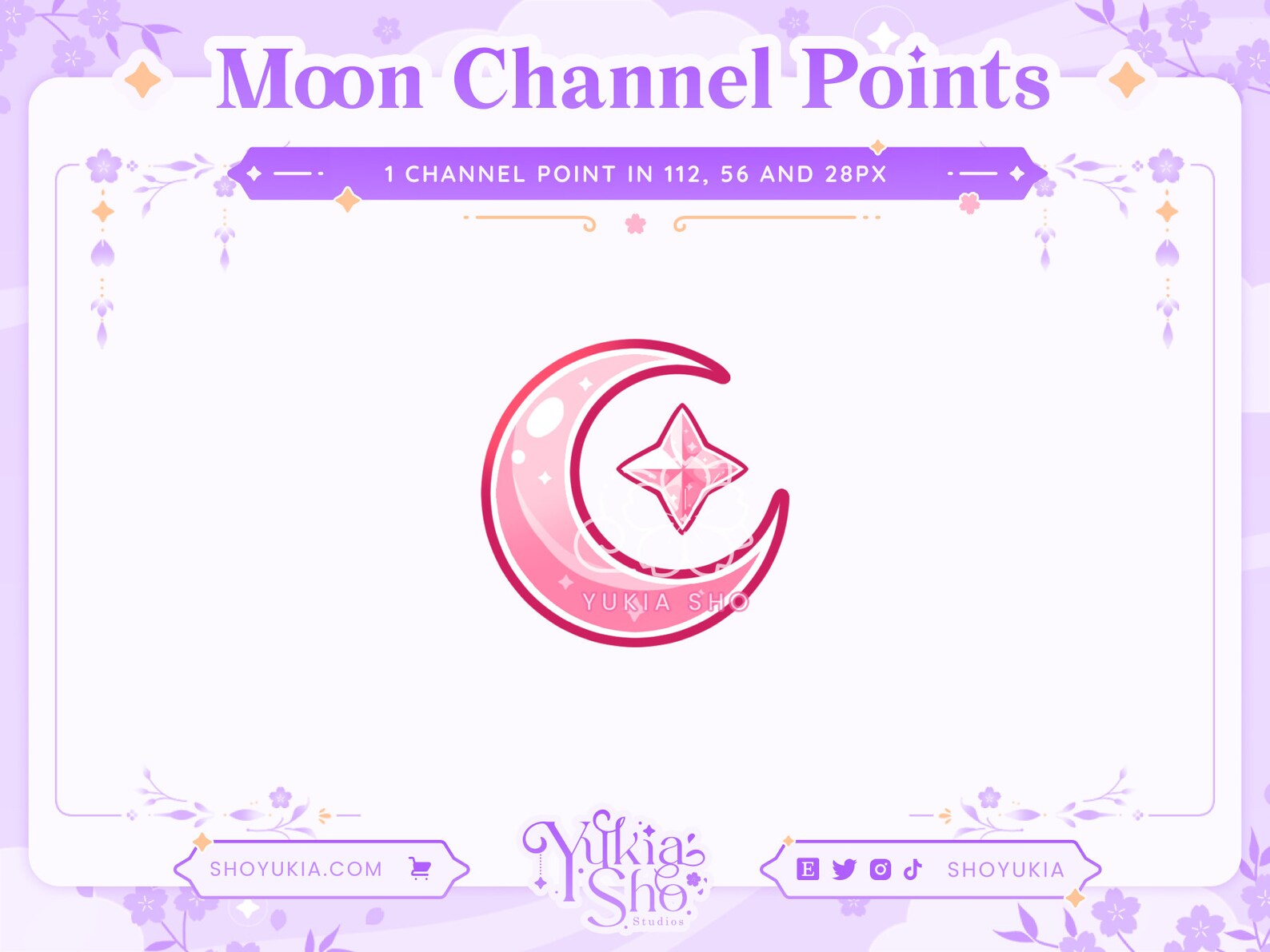 Moon Channel Points pink for Twitch Twitch Channel Point Icon Twitch ...