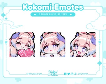 Genshin Kokomi Emote - Etsy