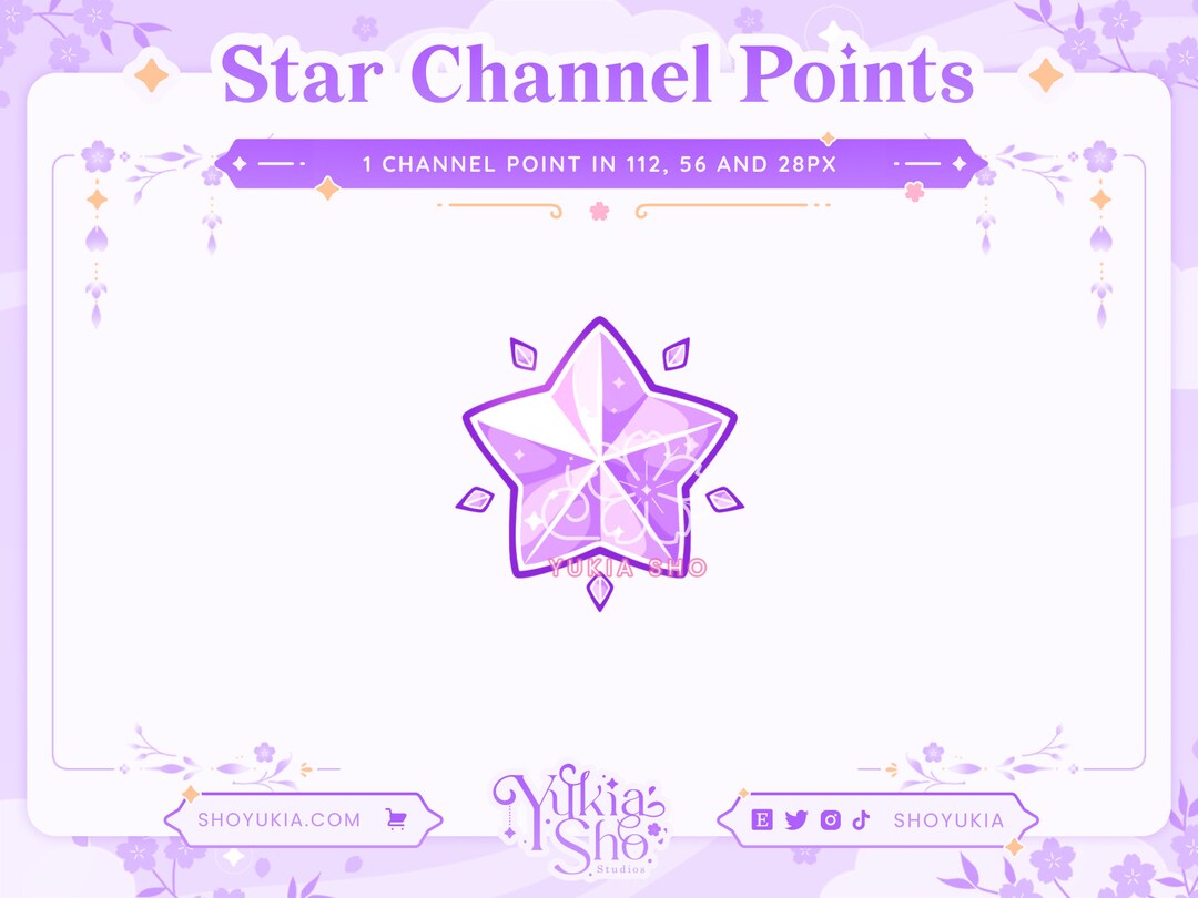 Star Channel Points purple for Twitch Twitch Channel Point Icon Twitch ...