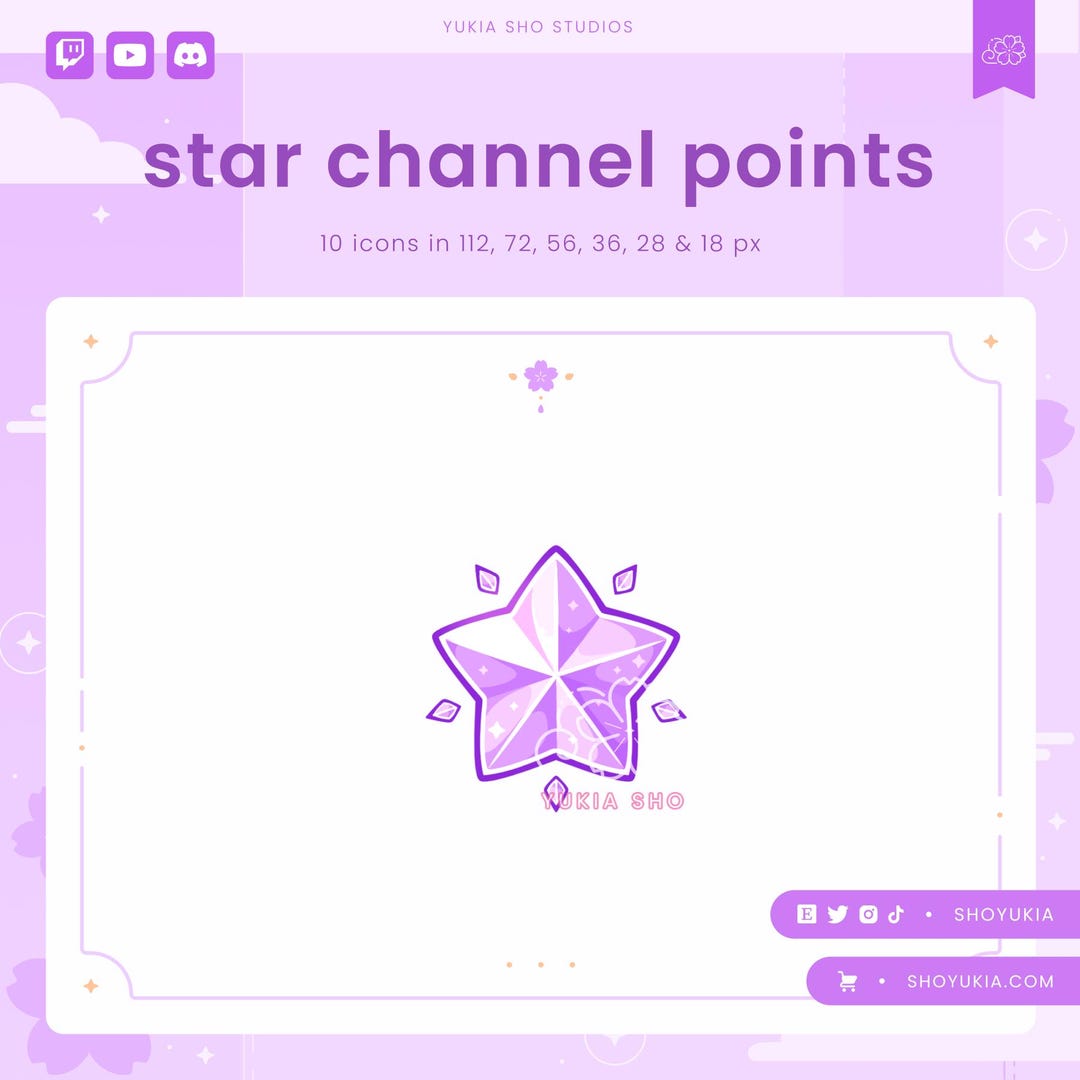Star (purple)twitch Channel Point Icon | Emotes, Sub Badges for Discord ...