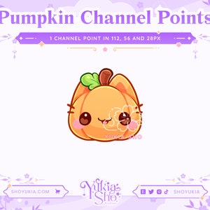 Kitten Pumpkin Channel Points for Twitch Twitch Channel Point Icon ...