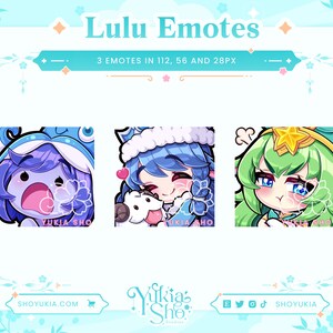 Lulu Twitch Emote Pack Cute Twitch Emotes Discord Emotes Stream ...