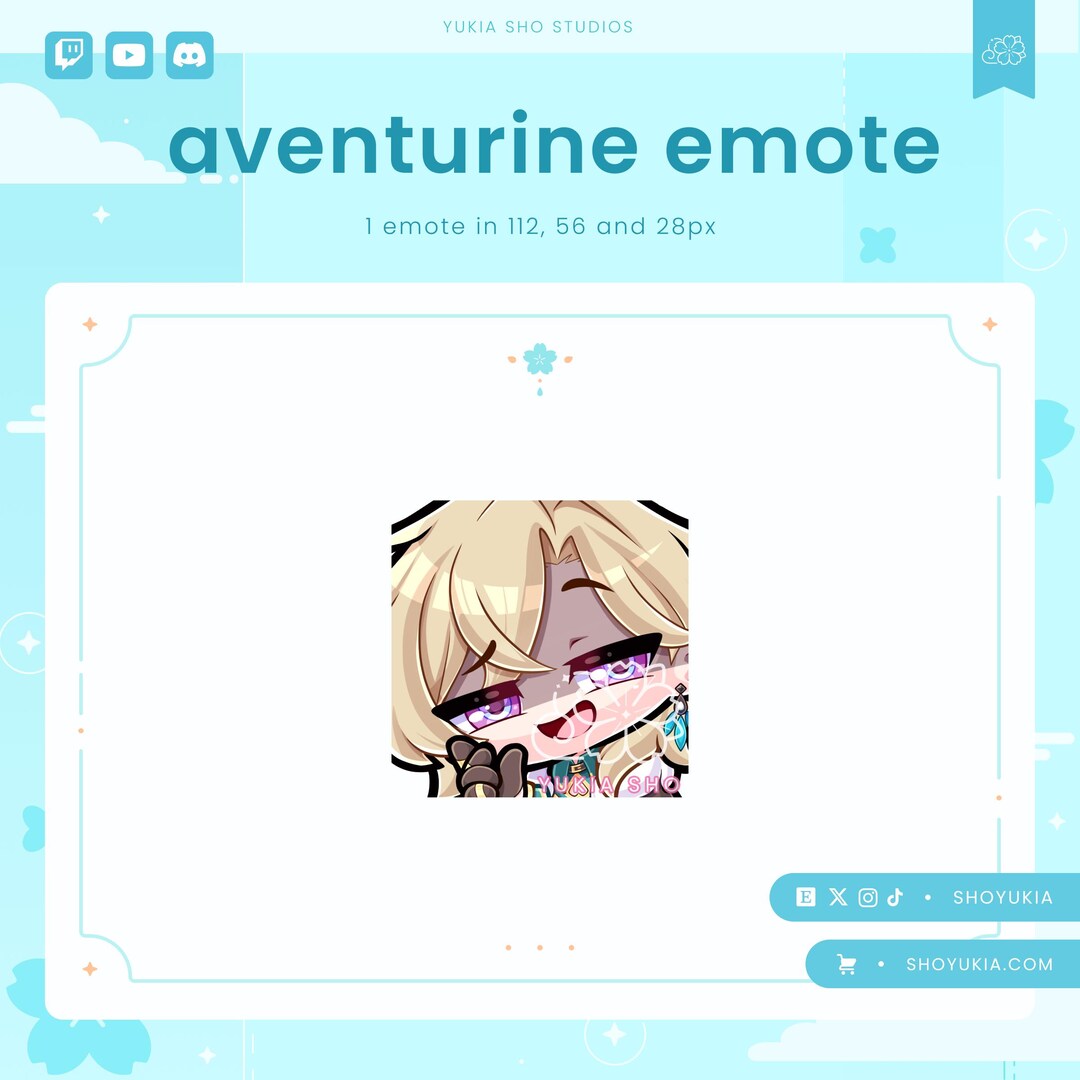 Twitch Emote: Aventurine Smug | Honkai Star Rail Emotes for Discord ...