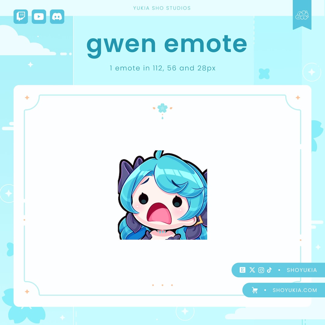 Twitch Emote : Gwen | Lol Emote Pack for Discord, Youtube & Tiktok - Etsy