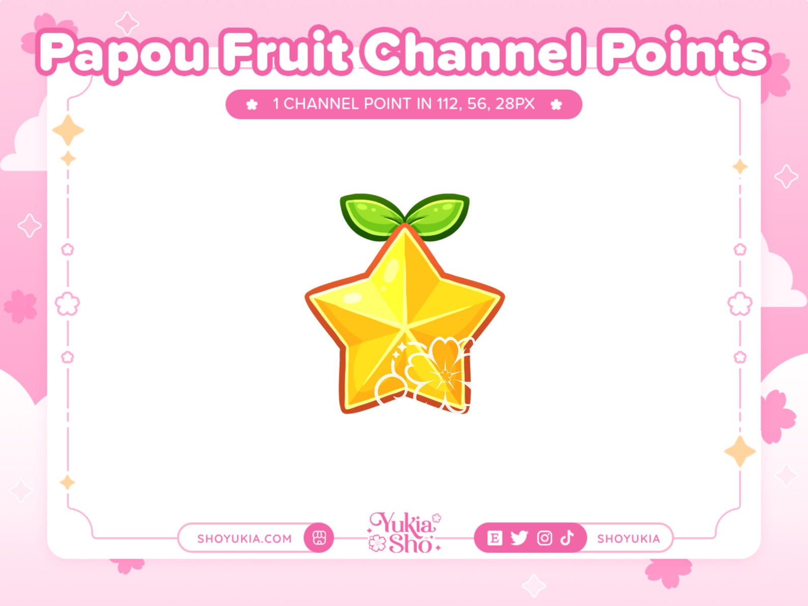 KH Papou Fruit Channel Points for Twitch Twitch Channel Point - Etsy