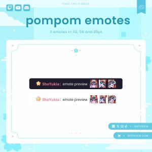 Pom Pom Twitch Emote Pack | Cute Honkai: Star Rail Emotes for Streamers ...