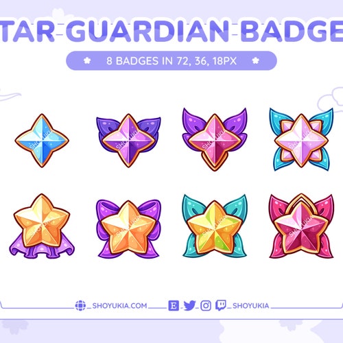 Star Guardian Badge Set - Etsy