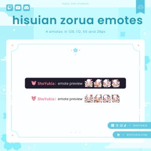 Hisu Zoru Twitch Emote Pack | Cute Emotes for Streamers, Youtube ...