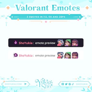 Valo Twitch Emote Pack | Twitch Emotes Pack | Cute Emotes | Discord ...