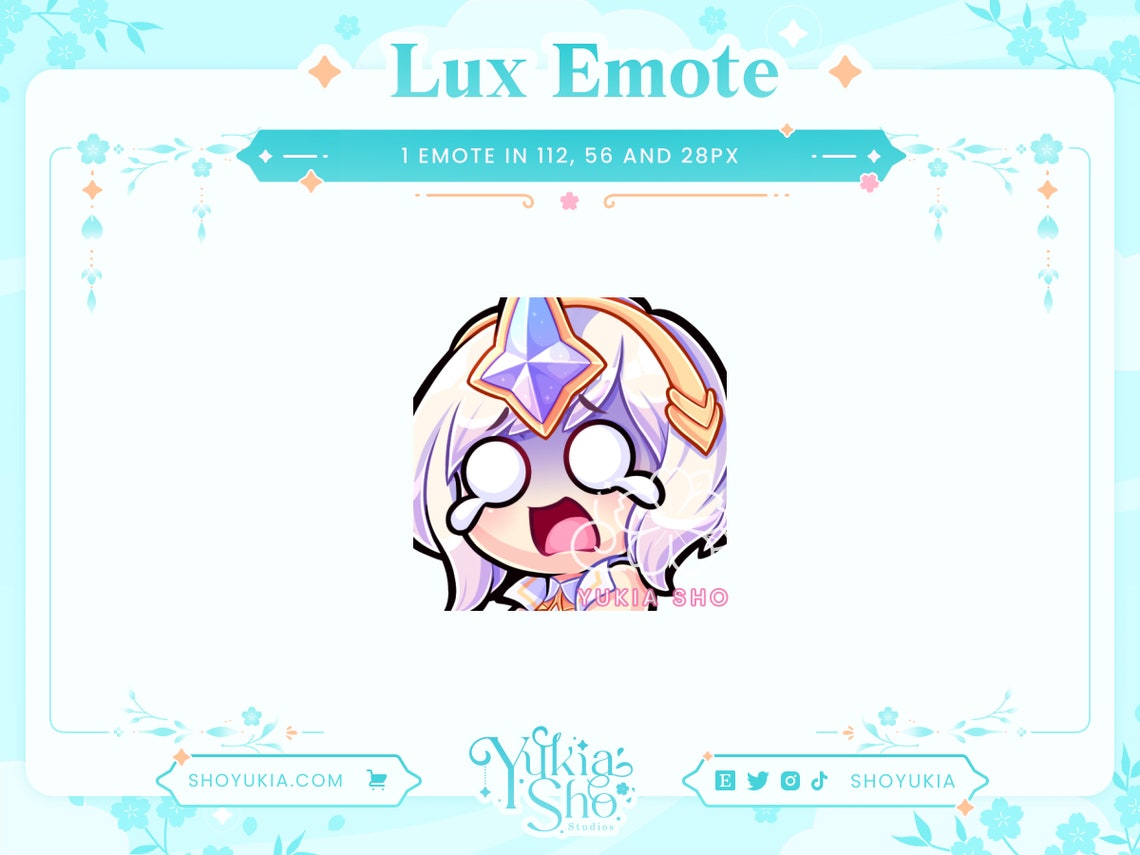 Lux Spooked Emote for Twitch/discord/youtube Custom Twitch Emotes ...