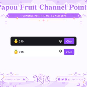 KH Papou Fruit Channel Points for Twitch Twitch Channel Point Icon ...