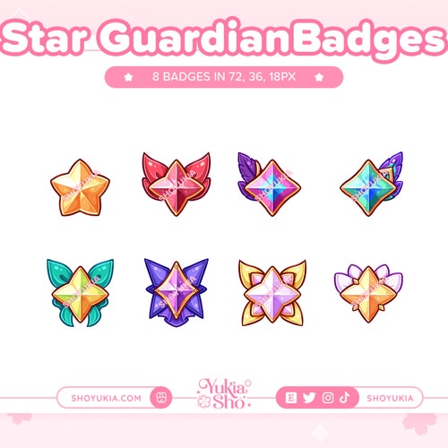 Star Guardian Badge Set - Etsy