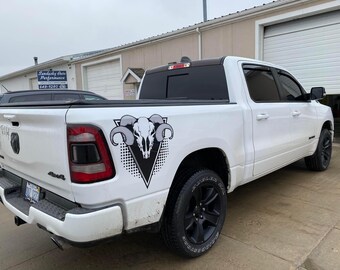 Ram Skull Decal - Etsy