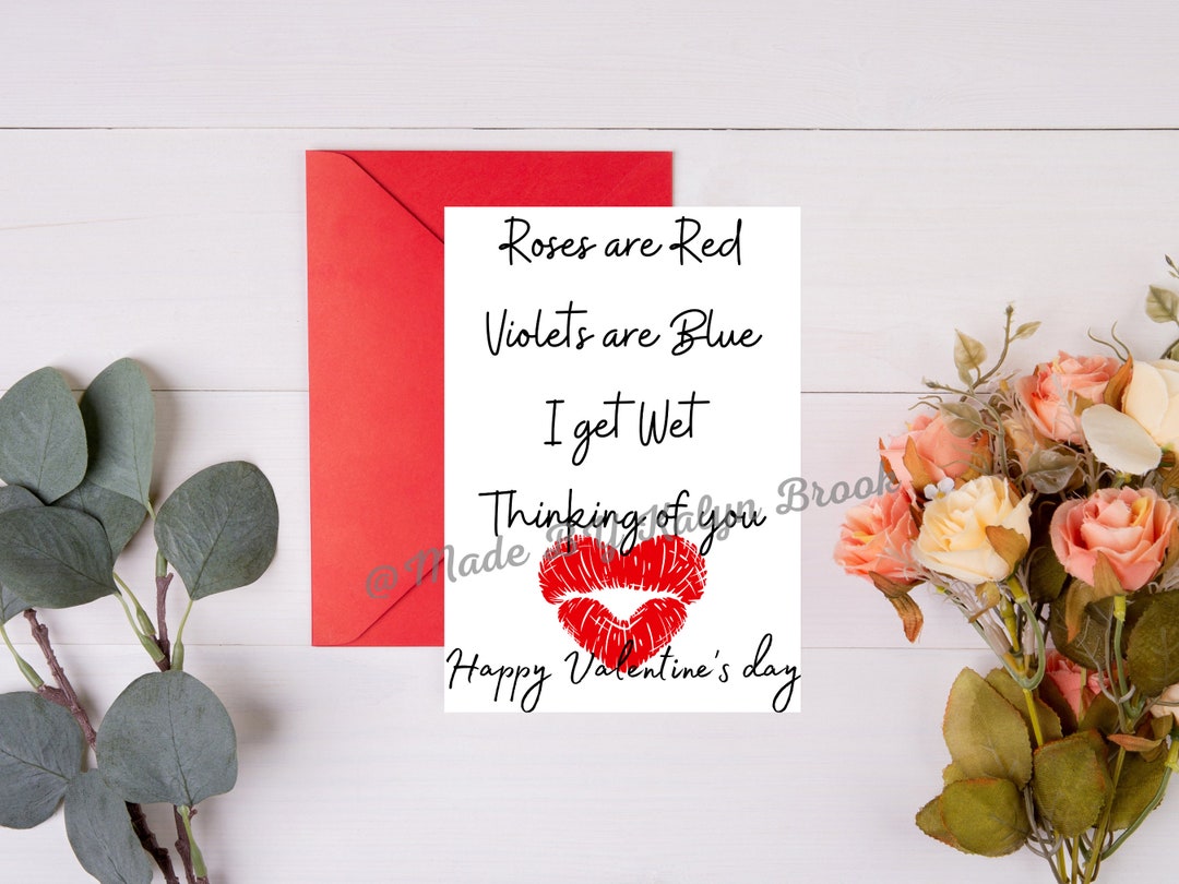 Naughty Valentines Day Card For Him Naughty Valentines Day Card