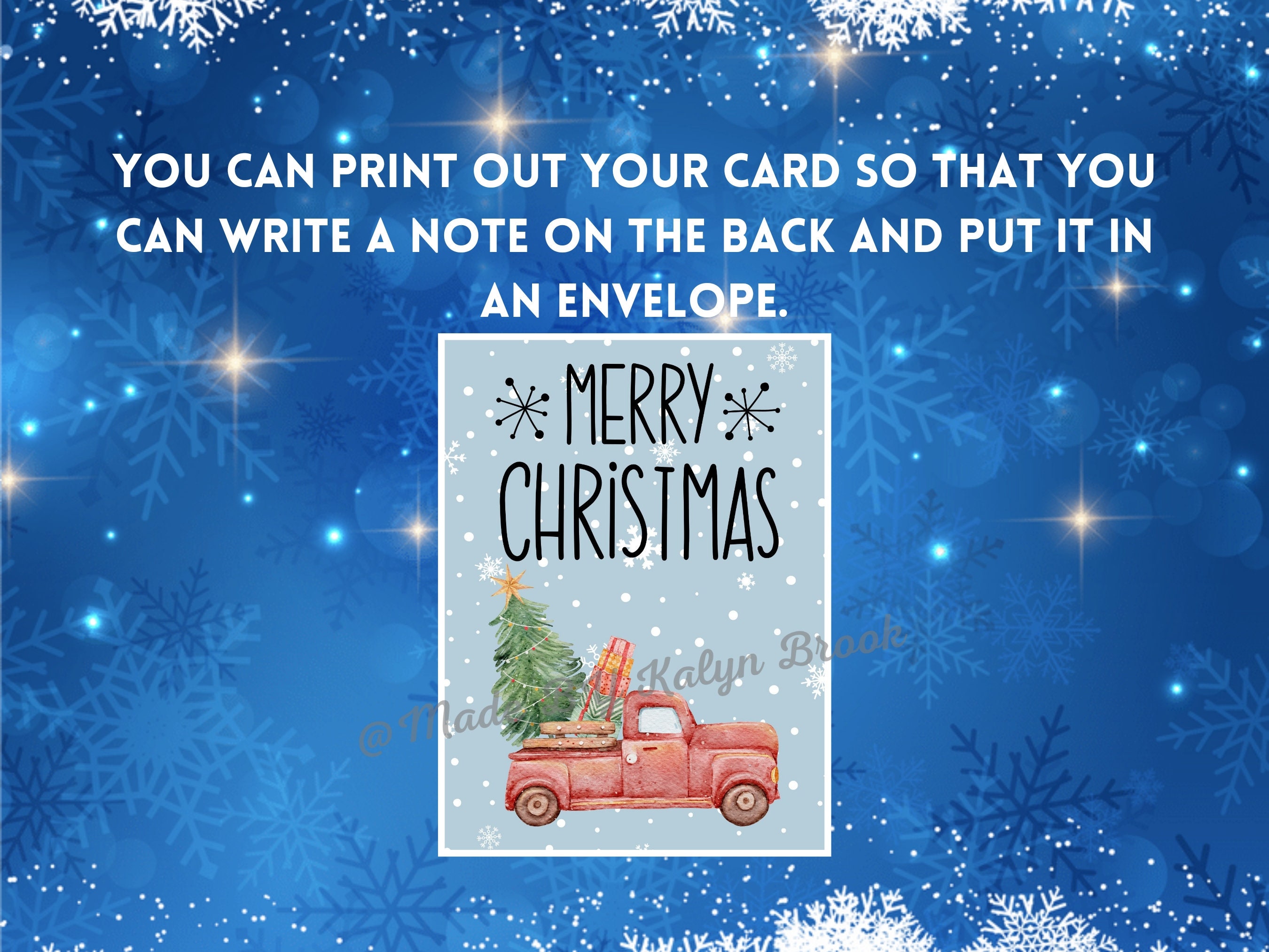 Printable Christmas Card Greeting Card For Christmas Etsy