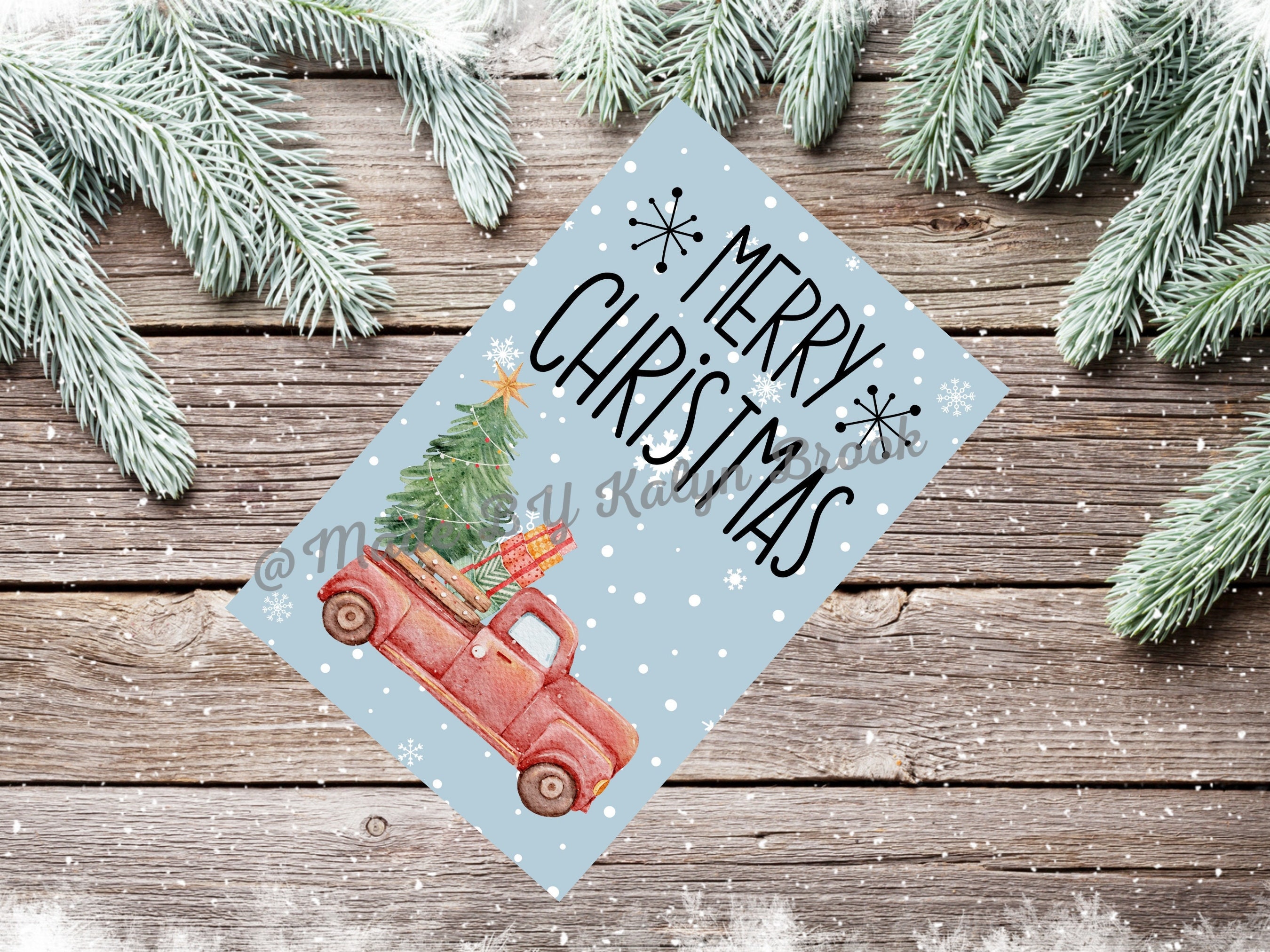 Printable Christmas Card Greeting Card for Christmas - Etsy