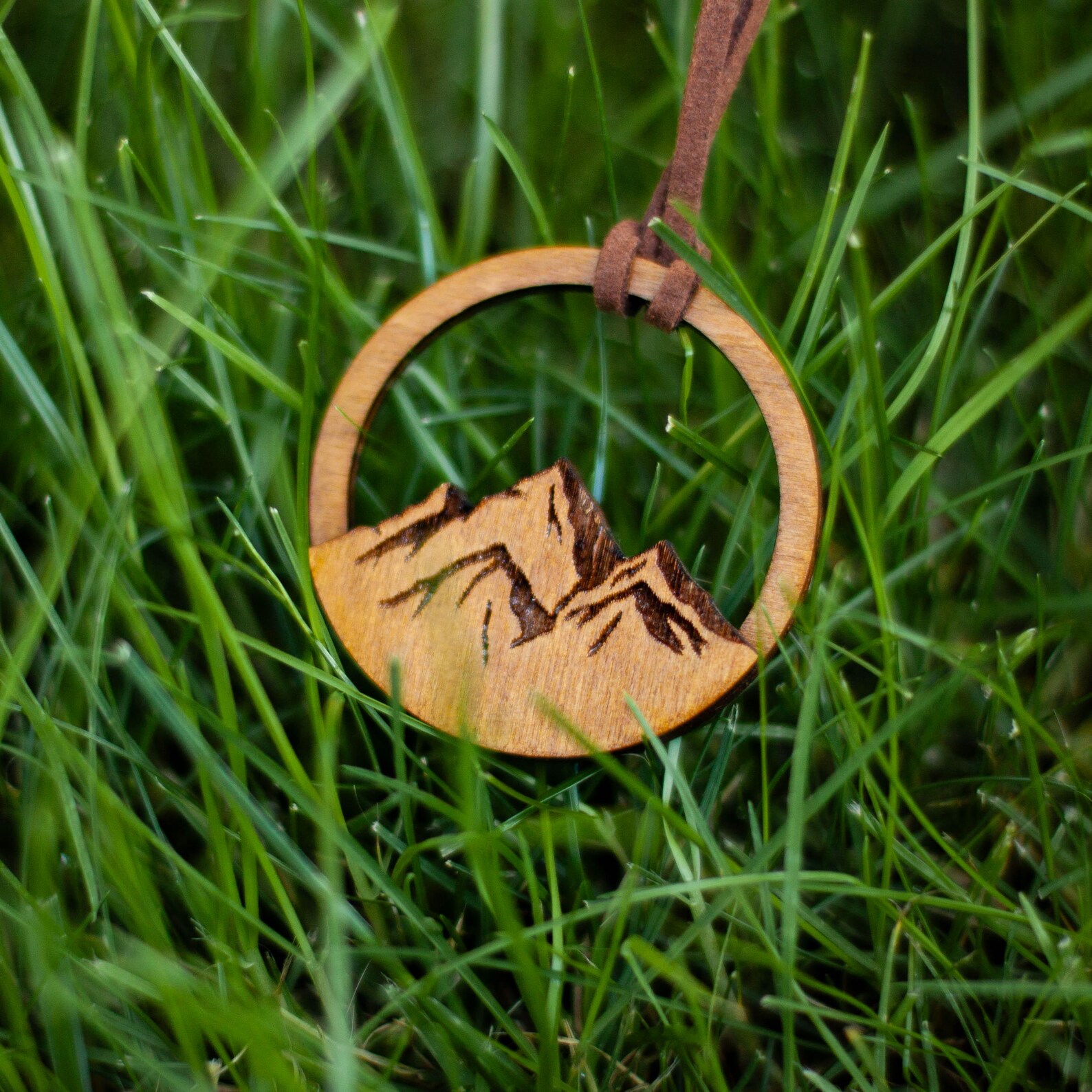 Wooden Mountain Necklace, Earthbender Pendant, Four Elements Earth ...